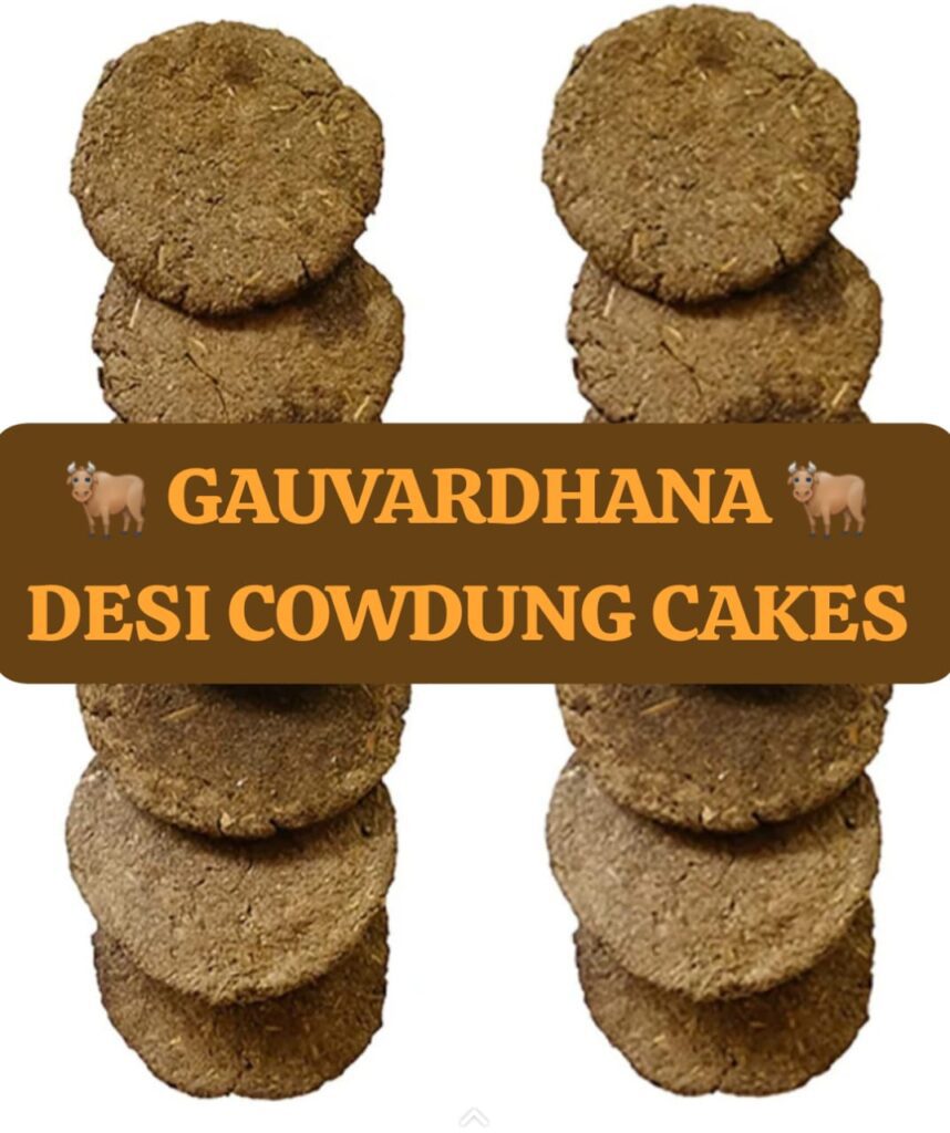 Desi Gomaya Khand | Desi Cow Dung Cakes | Pack of 10 Twin packs ...